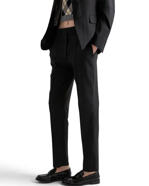 Prada Straight Fit Light Wool Pants