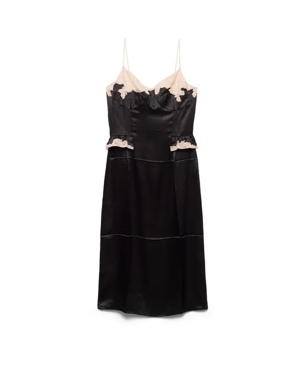 Prada Silk And Lace Dress