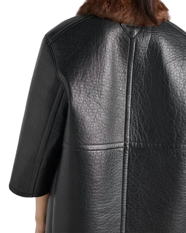 Prada Bonded Leather Coat