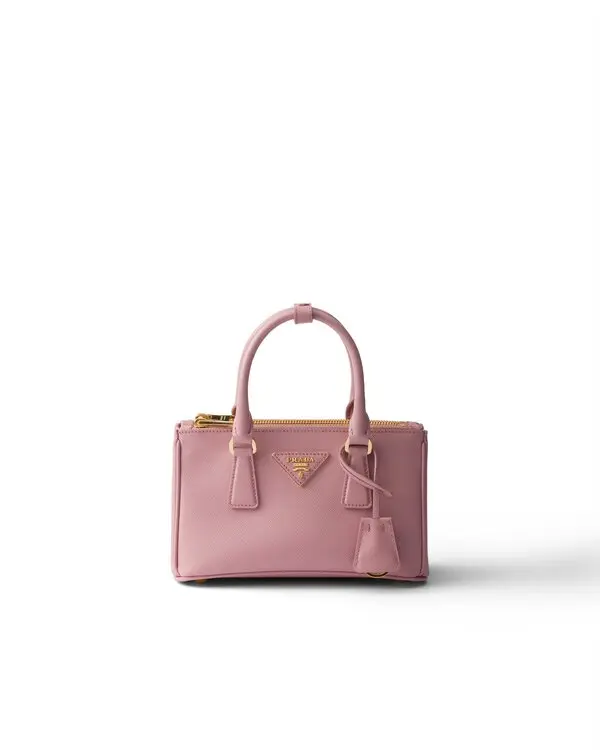 Prada Galleria Mini Saffiano Leather Bag - Pink
