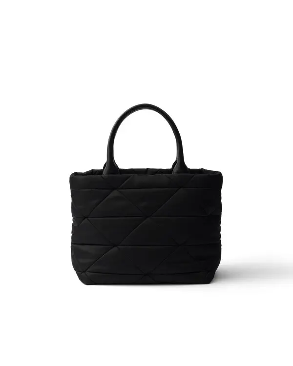 Prada Small Padded Re-nylon Tote - Black