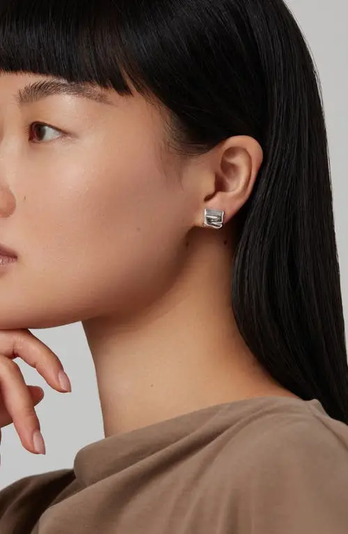 Jenny Bird Mini Sundra Stud Earrings - High Polish Silver