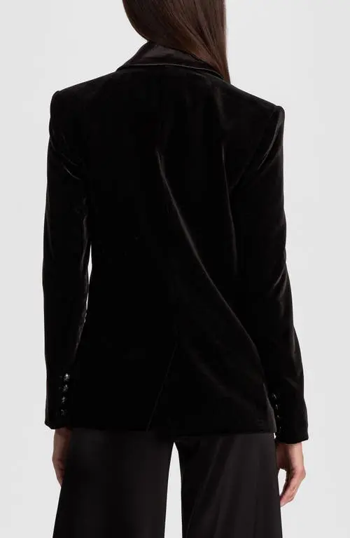 Alice + Olivia Slim-fit Velvet Blazer