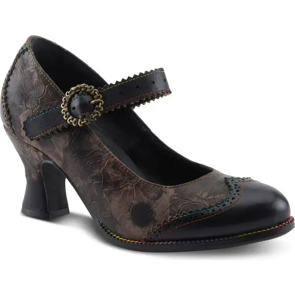 SPRING STEP SHOES Macias Mary Jane Pump - Black Multi