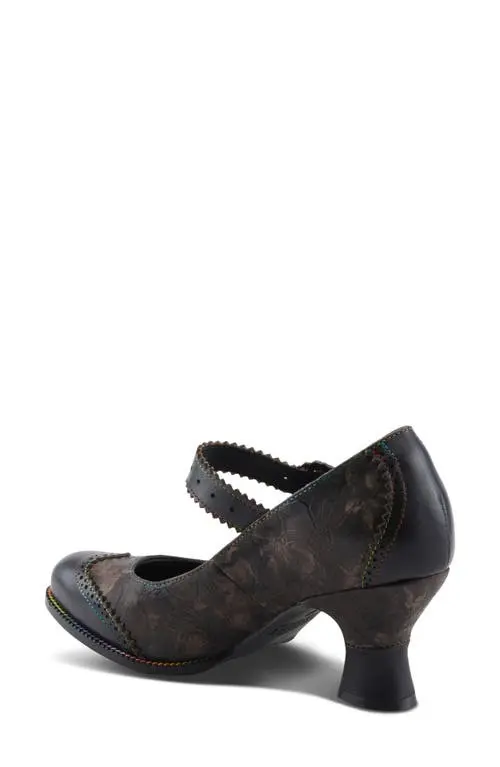 SPRING STEP SHOES Macias Mary Jane Pump - Black Multi