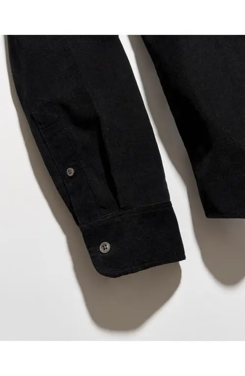 Billy Reid Cedar Corduroy Button-up Shirt - Black