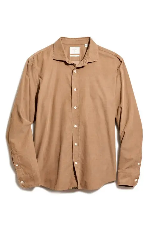 Billy Reid Cedar Corduroy Button-up Shirt - Light Brown