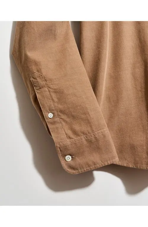 Billy Reid Cedar Corduroy Button-up Shirt - Light Brown