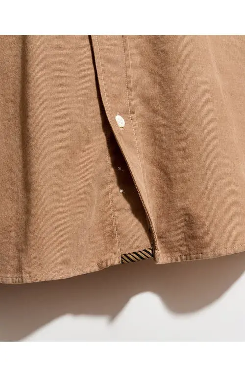 Billy Reid Cedar Corduroy Button-up Shirt - Light Brown