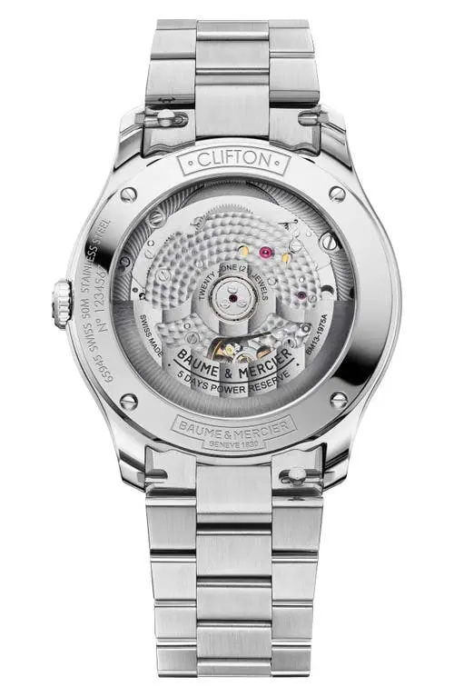 Baume & Mercier Clifton Baumatic Bracelet Watch - Blue