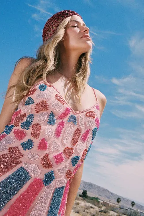 Nasty Gal Butterfly Embellished Mini Dress
