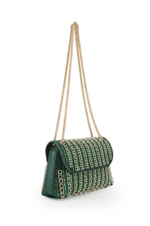 LAUREN LORRAINE Celine Clutch - Green