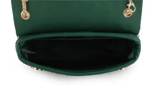 LAUREN LORRAINE Celine Clutch - Green