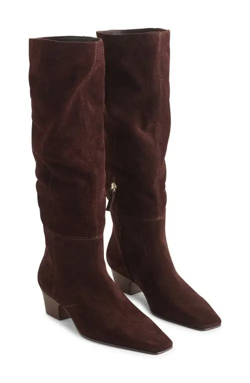 Madewell Lexie Knee High Boots - Coffee Bean