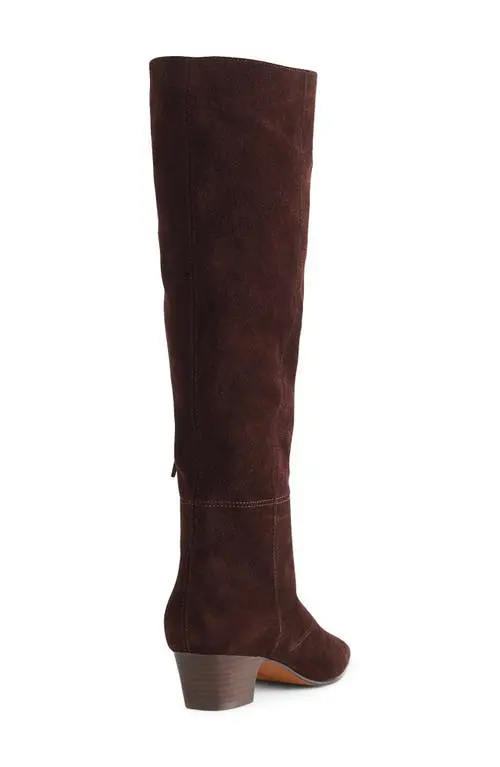 Madewell Lexie Knee High Boots - Coffee Bean