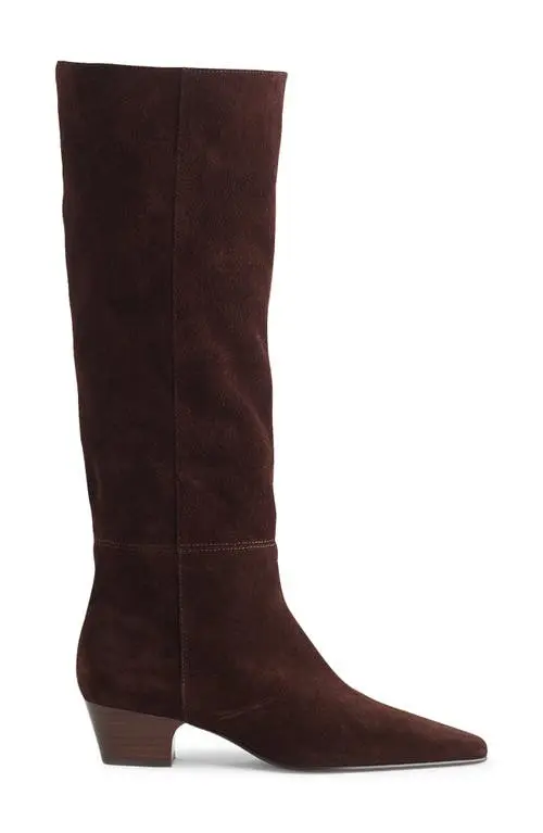 Madewell Lexie Knee High Boots - Coffee Bean