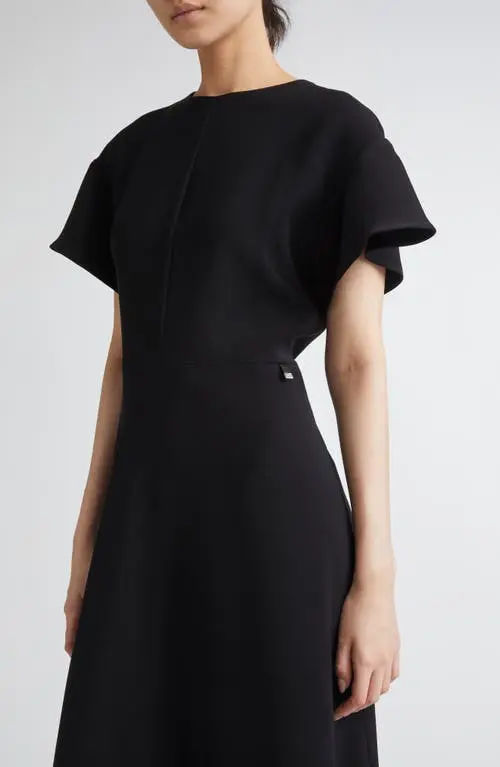 Herno Asymmetric Cady Dress - Nero