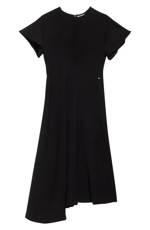 Herno Asymmetric Cady Dress - Nero