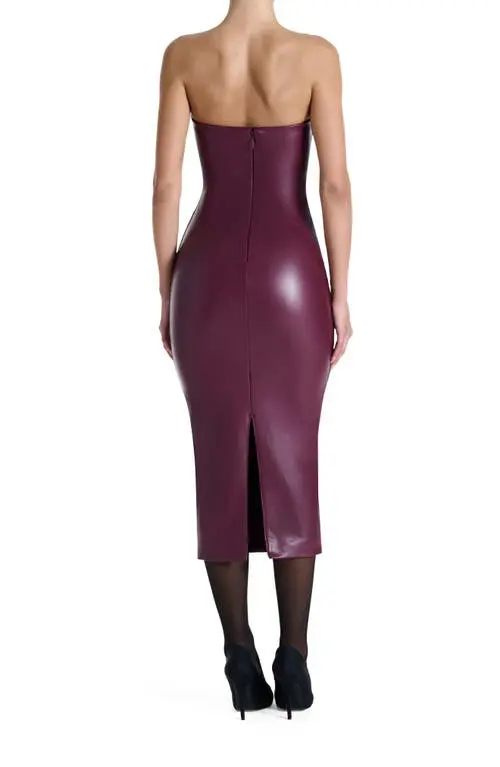 bodycon midi dress dresses Windsor Sleek Style High Slit Bodycon Midi Dress in Green | Size: XS