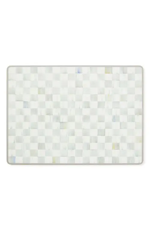 MACKENZIE-CHILDS Check Set Of 4 Placemats - Sterling