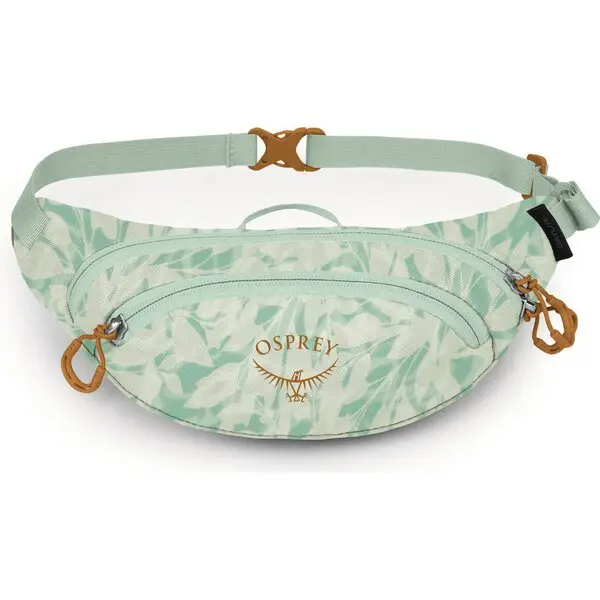 OSPREY Mini Daylite Water Repellent Belt Bag - Shaleafy Print Frosty Mint