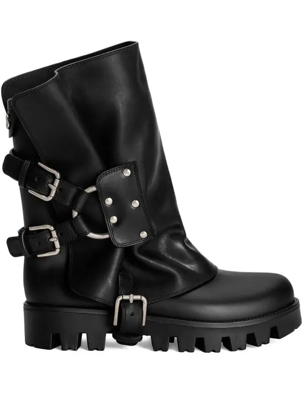 Dolce & Gabbana Buckled Rain Boots