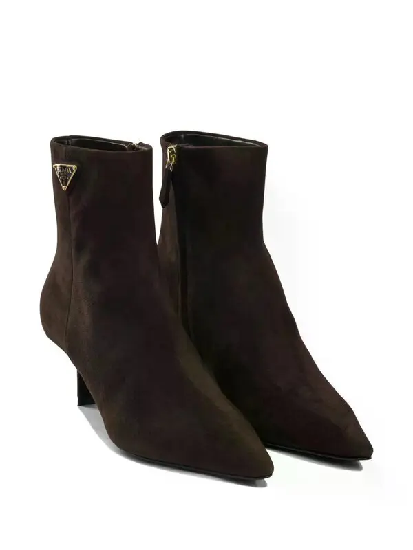 Prada 55mm Suede Ankle Boots
