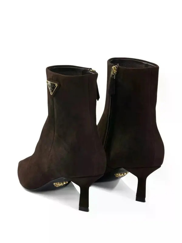 Prada 55mm Suede Ankle Boots