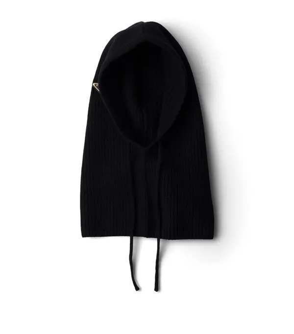 Prada Wool-cashmere Drawstring Balaclava