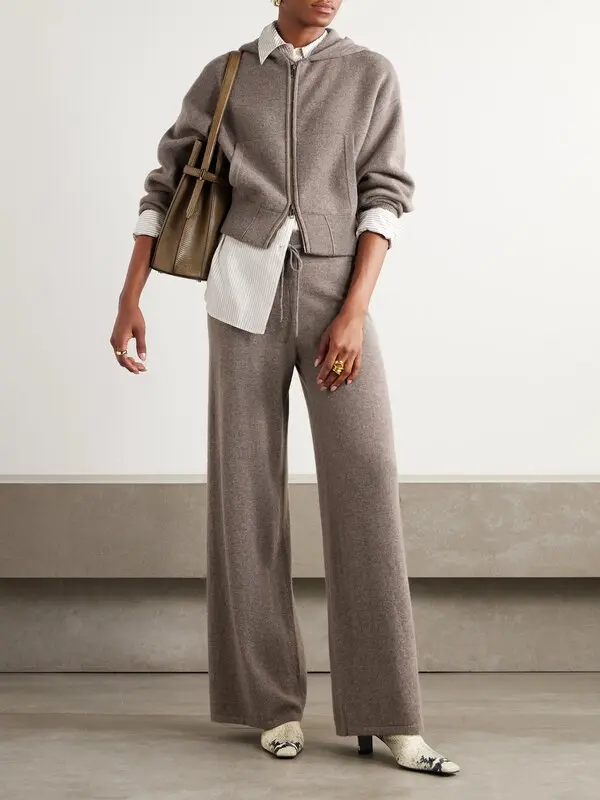 LISA YANG Sofi Cashmere Wide-leg Pants - Neutrals