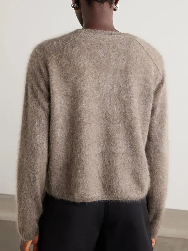 LISA YANG Lexia Brushed-cashmere Sweater