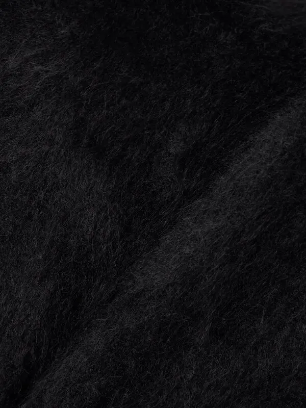 LISA YANG Floren Brushed-cashmere Turtleneck Sweater - Black