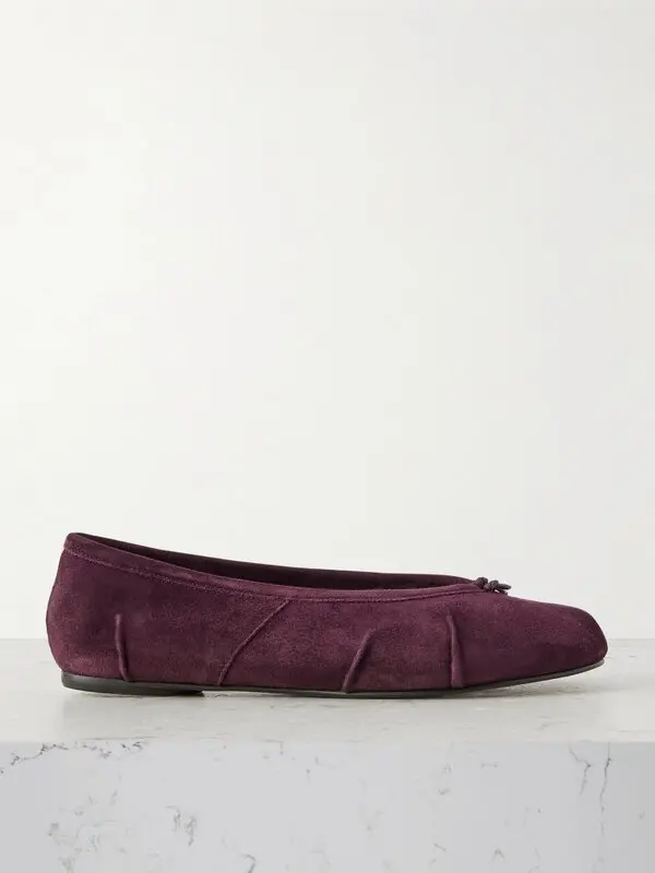MAISON MARGIELA Tabi Split-toe Suede Ballet Flats