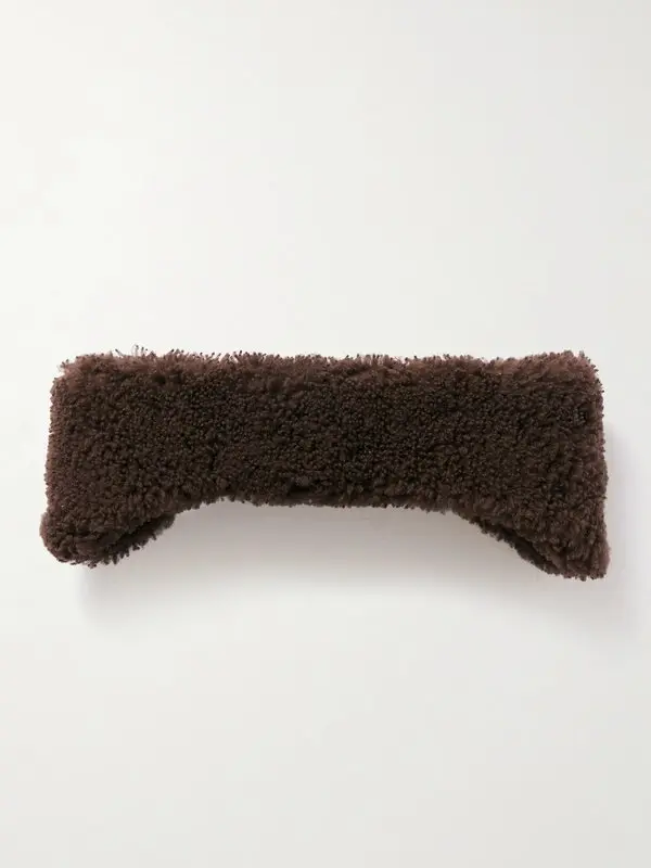 YVES SALOMON Shearling Earmuffs - Brown