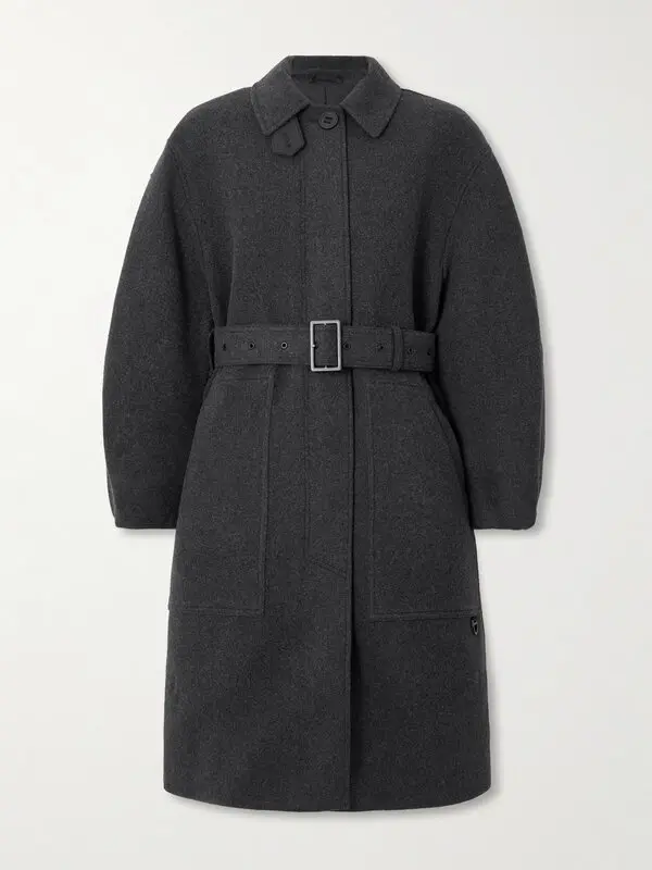 Canada Goose Mila Belted Wool-blend Coat - Gray