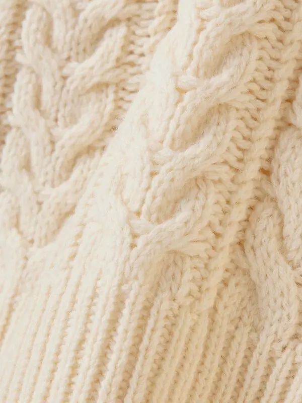Co Oversized Cable-knit Wool-blend Sweater