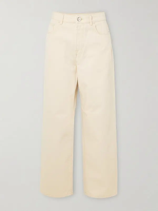 RÓHE High-rise Wide-leg Jeans - Neutrals