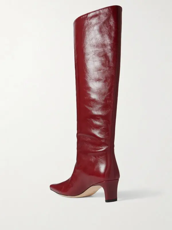 Staud Wally Leather Knee Boots