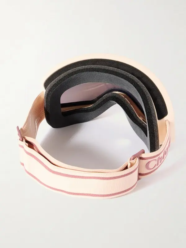 Chloé Embellished Ski Goggles - Pink