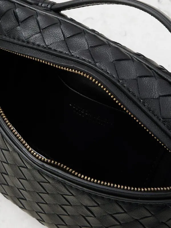Bottega Veneta Small Intrecciato Leather Tote - Black