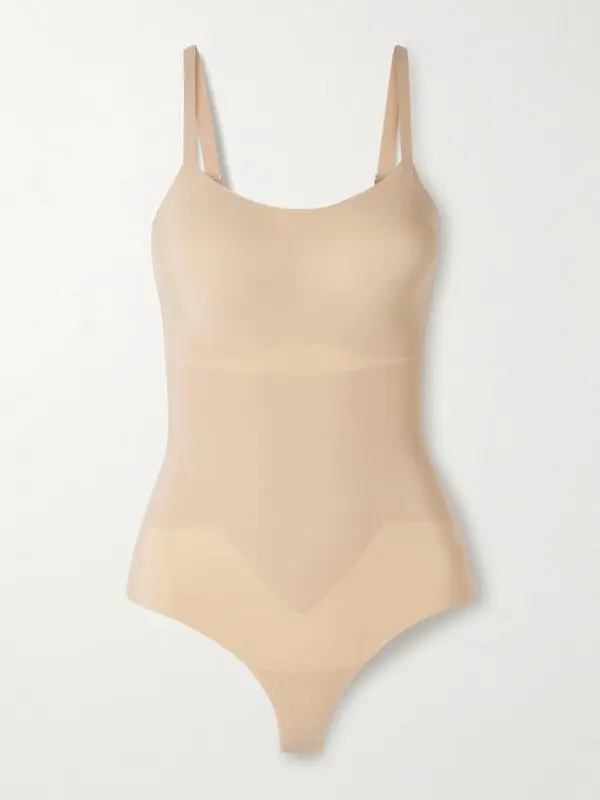 Commando Zone Smoothing Thong Bodysuit - Neutrals