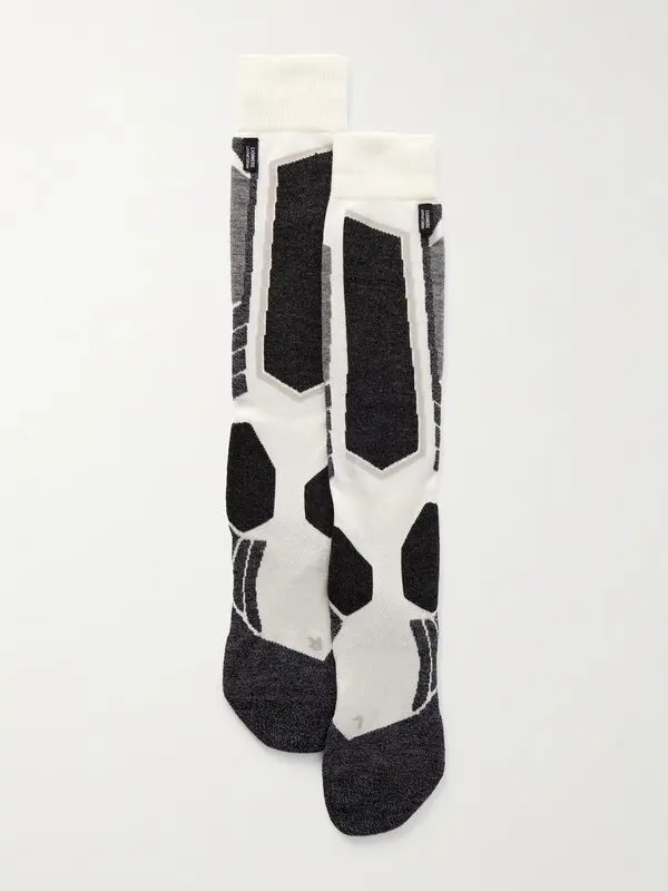 Falke Sk2 Jacquard-knit Ski Socks - Gray