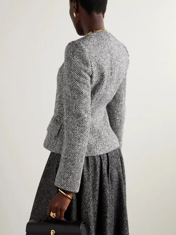 Dolce & Gabbana Herringbone Wool Jacket