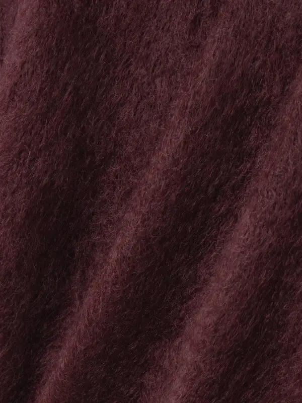Max Mara Cropped Mohair-blend Sweater