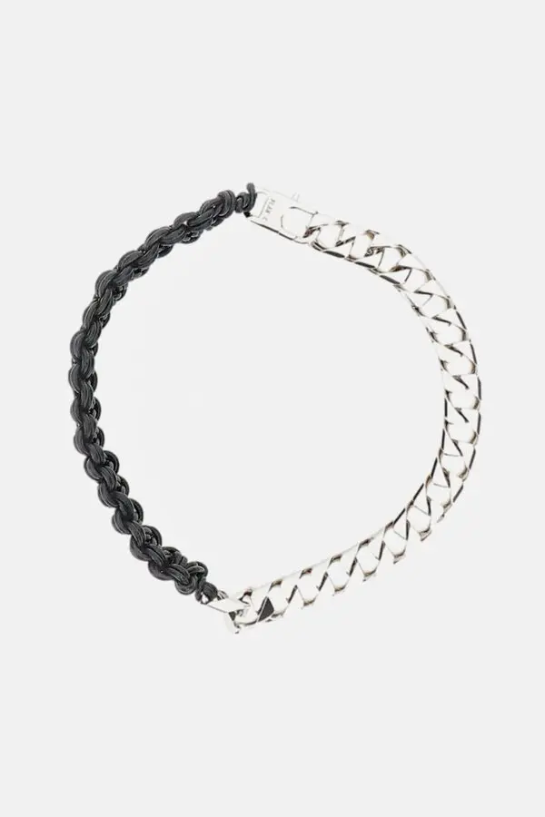 Plan C Chain Necklace With Cord - Black