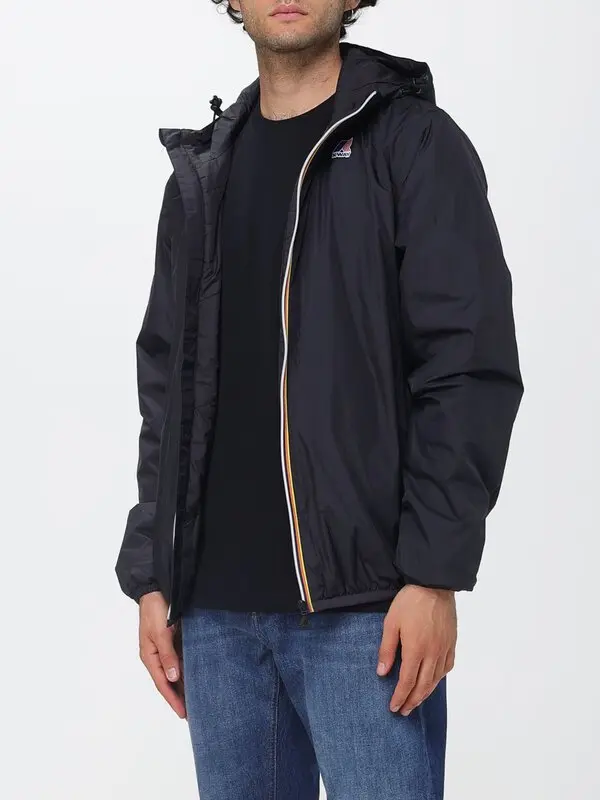 K-WAY Recycled Nylon Hooded Windbreaker - Black