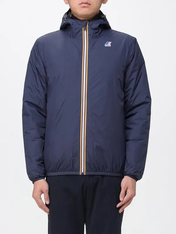 K-WAY Recycled Nylon Hooded Windbreaker - Blue