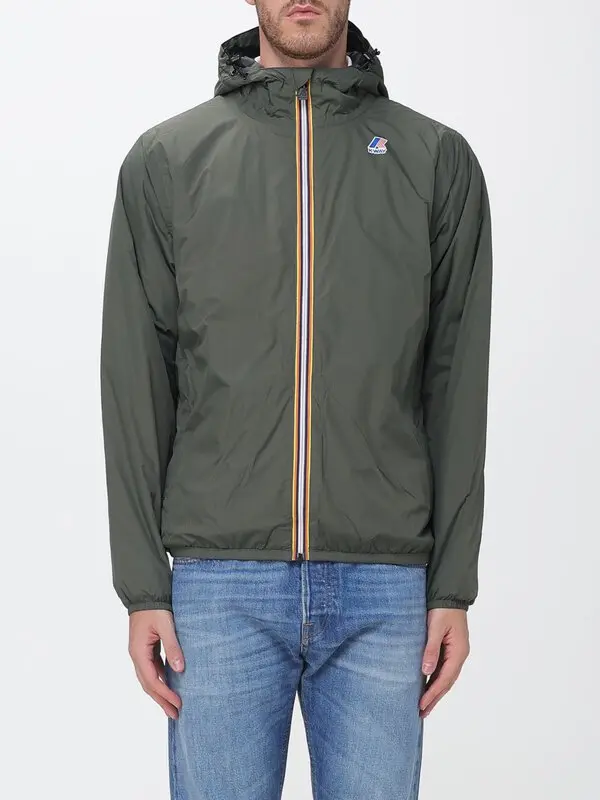 K-WAY Recycled Nylon Hooded Windbreaker - Green