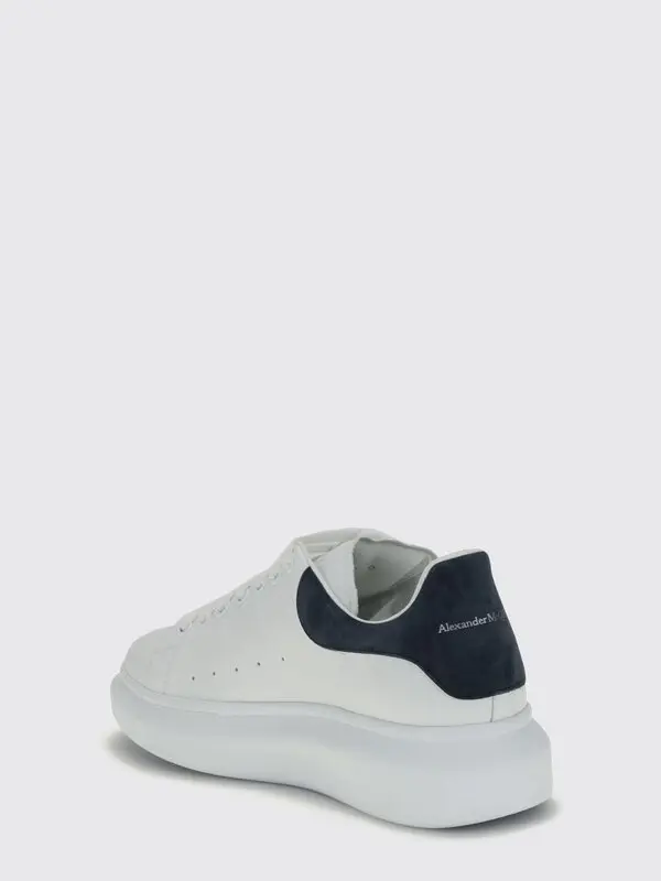 Alexander McQueen Oversize Calf Leather Sneakers With Chunky Sole - White