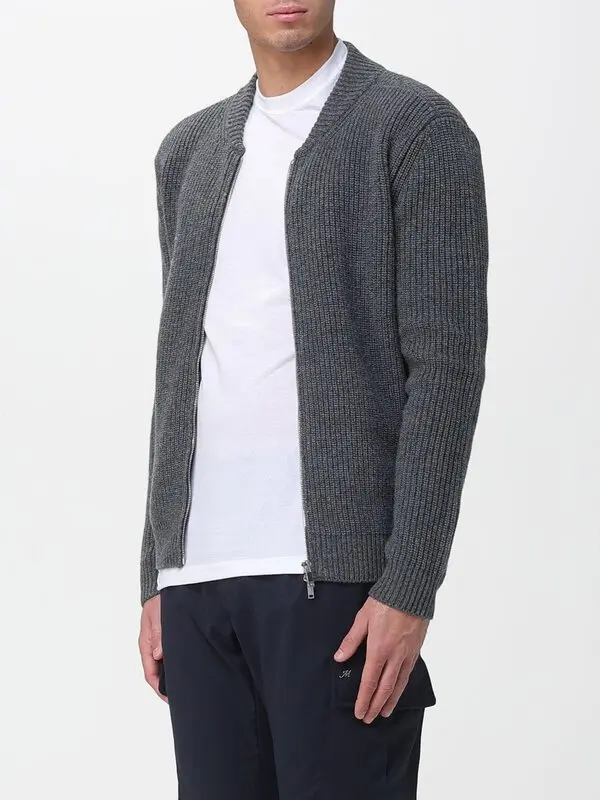 ZANONE Ribbed Knit Zip-up Sweater